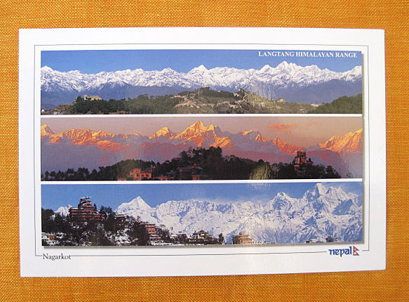 Langtang Himalayan Range - Postkarte aus Nepal
